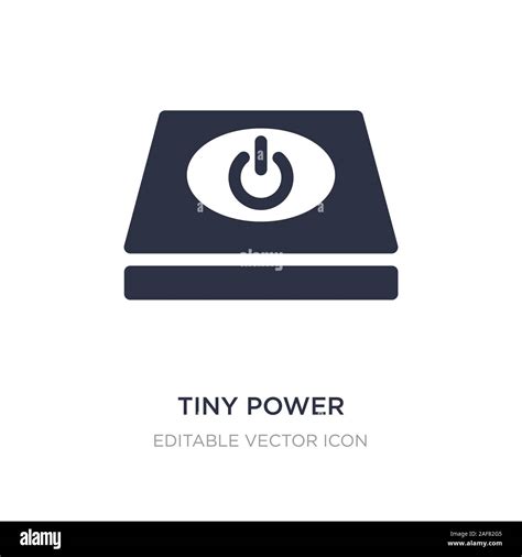 Tiny Power Icon On White Background Simple Element Illustration From Ui Concept Tiny Power