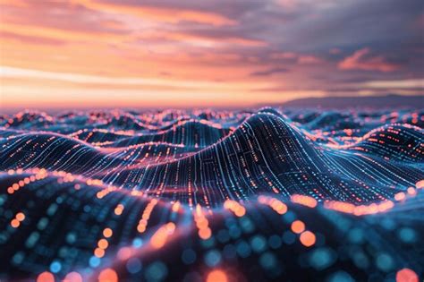 Premium Photo An Abstract Data Landscape With Flowing Streams Of Generative Ai