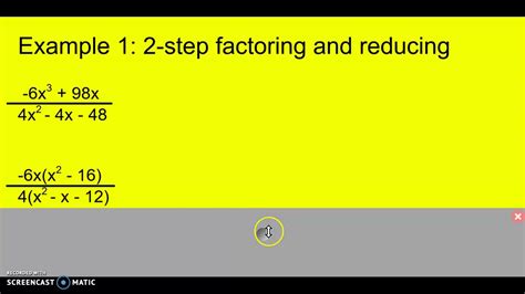Day 2 Simplifying Rationals Youtube