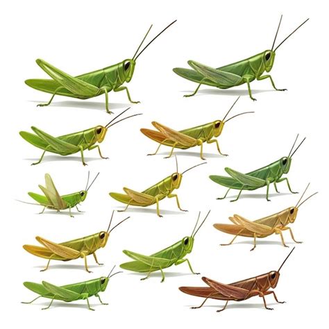 Premium Vector A Green Grasshopper With A Green Tail And Wings Premium Vector A Green Grasshopper With A Green Tail And Wings