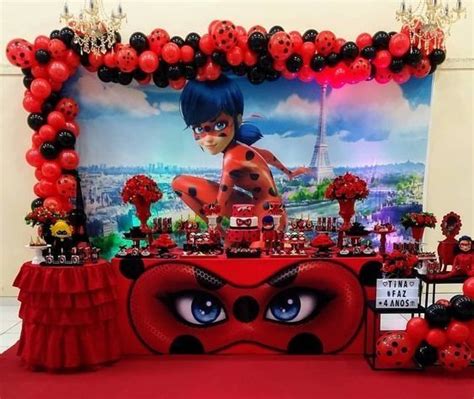 23 Lindas Ideas Para Decorar Mesa De Dulces De Miraculous Ladybug