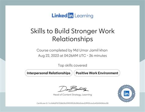 md umar jamil khan on linkedin certificate of completion
