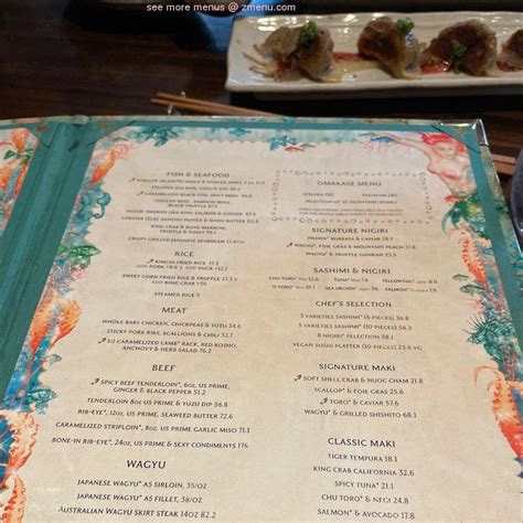 Online Menu Of Sexy Fish Miami Restaurant Miami Florida 33130 Zmenu