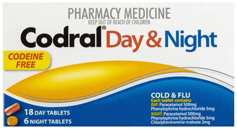 Codral Day And Night Colds And Flu Tablets 24 Pack Clive Pharmacy