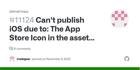 Cant Publish Ios Due To The App Store Icon In The Asset Catalog In
