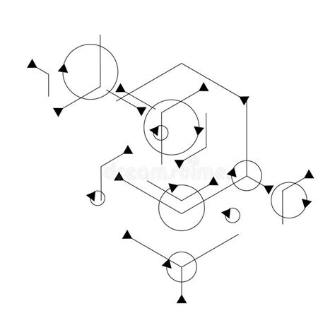 Connecting Shapes On Light Background Banner Design Stock Vector