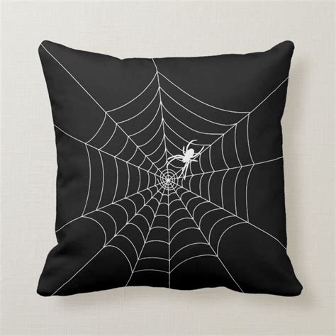 Spider Web Throw Pillow