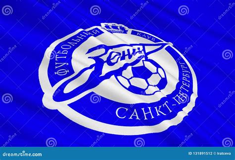 Flag Football Club Zenit, Russia Editorial Photography - Image of asia ...
