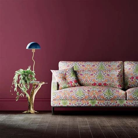 Morris And Co Hyacinth Cosmo Pink Fabric Courthouse Interiors