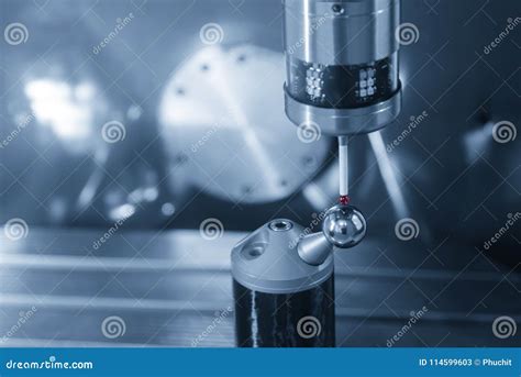 Red Ball Probe Measurement Correct Milling Machine Tool Broken Stock