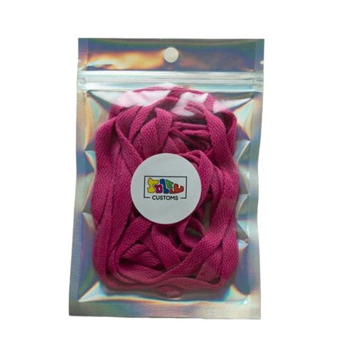 Raspberry Flat Shoe Laces Soleygrail