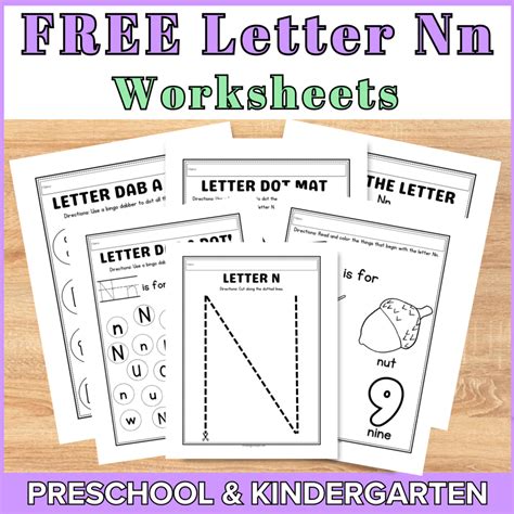 Free Letter N Printable Worksheets Learn Grow Aspire