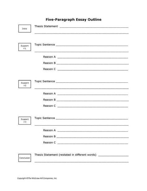 Research Paper Outline Template Elementary