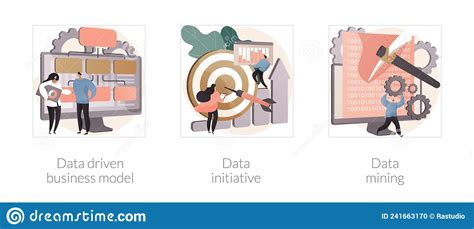 Data Analytics Abstract Concept Vector Illustrations Stock Vector