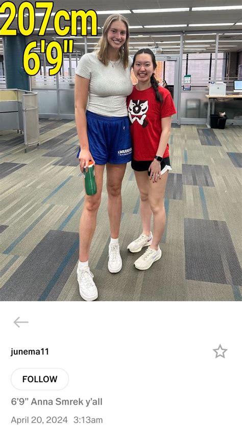 6ft9 207cm Anna Smrek Yall Mujeres Altas Chicas Altas Mujeres