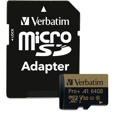 Verbatim 70002 Pro Plus 64gb Microsdxc การ์ด Class 10uhs I U3 ความเ