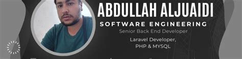 Eng Abdullah Aljuaidi Software Engineer 🎓 Full Stack Developer 👨‍💻 Frontend 💻 Backend 🎖