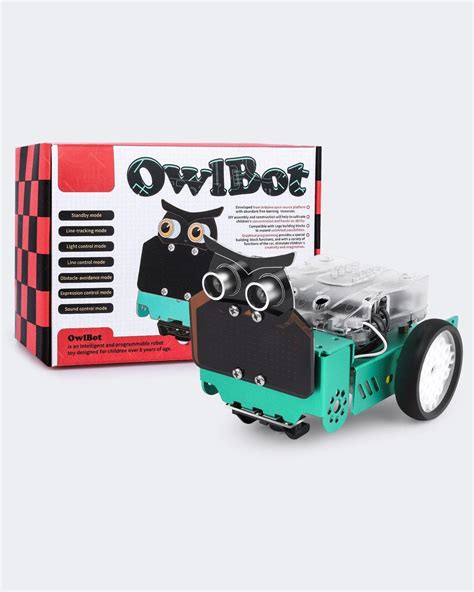 Elegoo Owlbot Smart Robot Car Kit Compatible With Arduino Ide For Stem