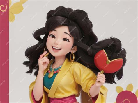 Premium Ai Image Animation 3d Model Generative Ai Portrait Of