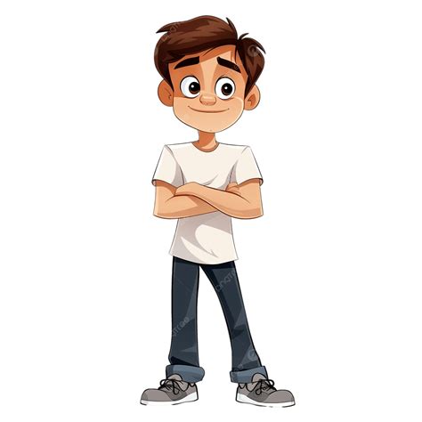 Cartoon Teenager Stehen Cartoons Und Karikaturen Mit Teenager