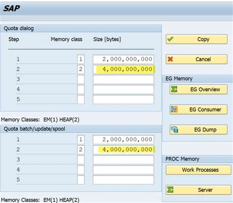 Abap 如何通过rsmemory Report 临时修改内存设置 Sapsap临时增加内存 Csdn博客