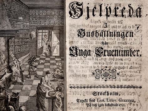 Cajsa Warg Matmor Med Berömd Kokbok Historiska Media