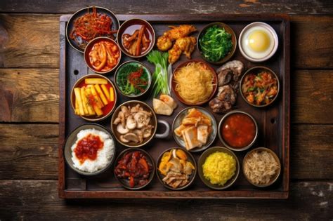 한국 전통 요리 프리미엄 사진