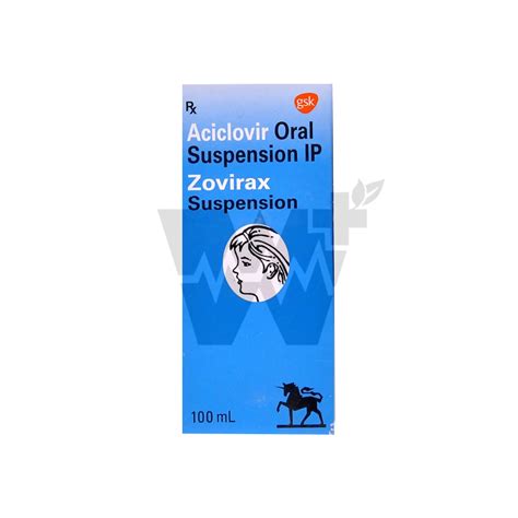 Acyclovir Zovirax Syrup 100ml