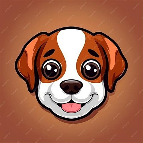 Premium Vector Cartoon Dog Face Clipart Vector Design