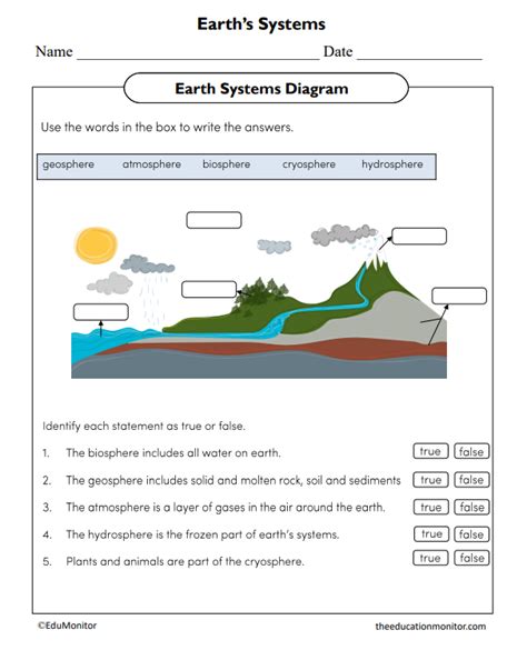 Earth Processes Worksheets
