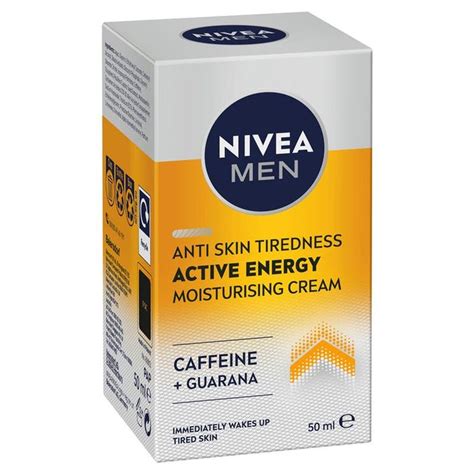 Nivea Men Skin Energy Moisturising Face Cream 50ml Chemist Direct
