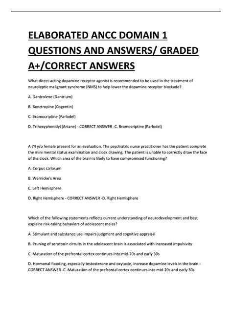 Elaborated Ancc Domain 1 Questions And Answers Elaborated Ancc Domain 1 Stuvia Us