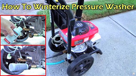 How To Winterize Pressure Washer For Storage Youtube