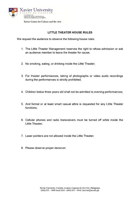 Xavier University Culture And Arts Services