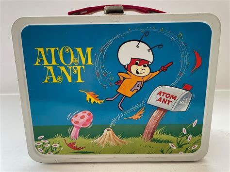 Vintage 1966 Hanna Barbera Atom Ant And Secret Squirrel Lunchbox