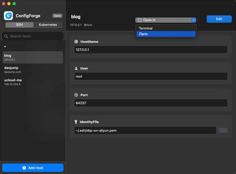 分享一个方便管理 Sshconfig 主机的小工具 （macos） 开发调优 Linux Do