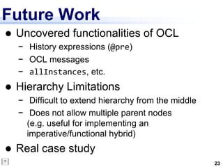 Generating Assertion Code From OCL A Transformational Approach Based On Similarities Of