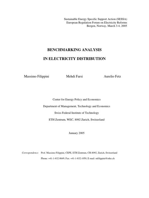 Bencmarking Analysis Pdf Benchmarking Errors And Residuals