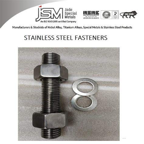 Stainless Steel Fasteners Hex Bolts And Stud Bolts At ₹ 50piece Ss