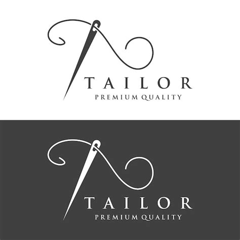 Tailor Silhouette Logo With Needle Thread Benik And Sewing Machine