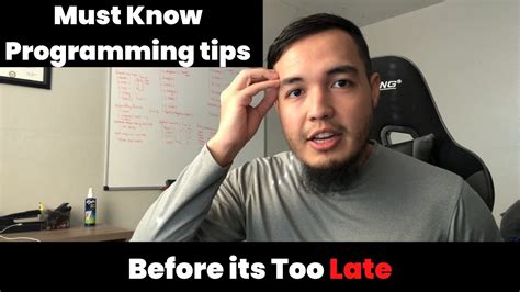 Must Know Programming Tips For Beginners Youtube