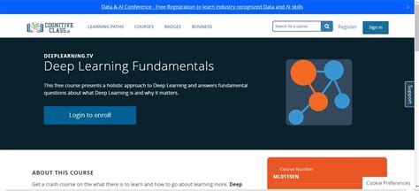 deep learning fundamentals course with certification for free