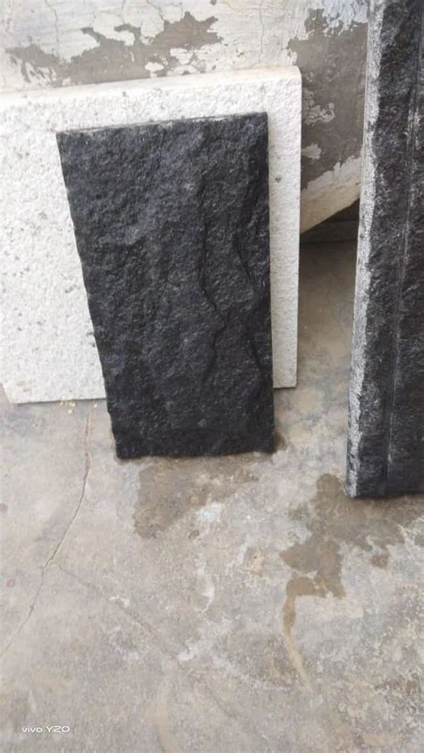 Black Granite Rock Finish Cladding Material Marble At ₹ 220sq Ft In