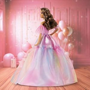 Barbie Signature Birthday Wishes Fashion Doll With Brown Hair In Dress