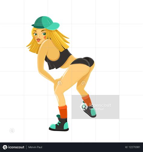 Female Doing Twerk Animation Free Download People Animations Iconscout