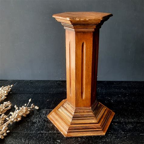 Wood Plinth Pedestal Etsy