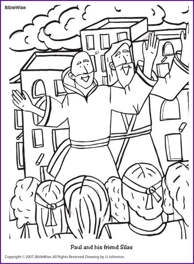 Paul And Silas Coloring Pages For Preschool Coloring Pages