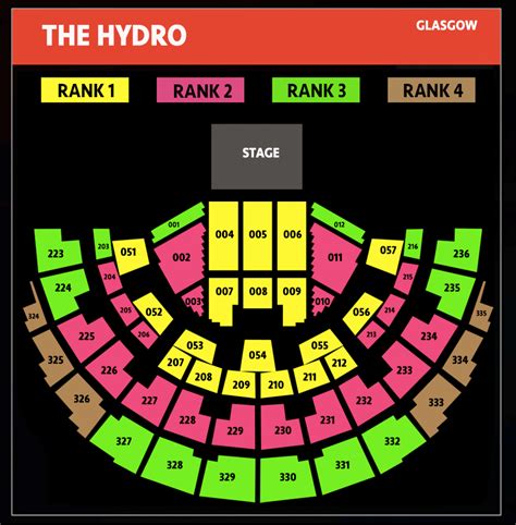 Sse Hydro Seating Plan
