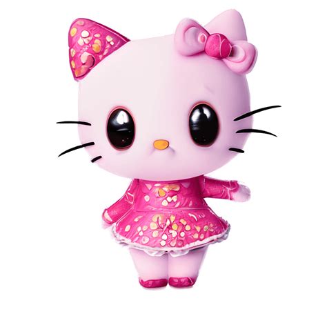 Hello Kitty Als Prinses Kawaii Chibi · Creative Fabrica