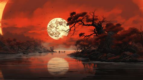 Japanese Moon Wallpapers Top Free Japanese Moon Backgrounds